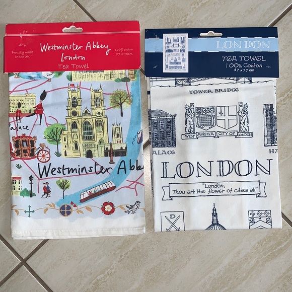 London | Kitchen | London Tea Towels X2 | Poshmark
